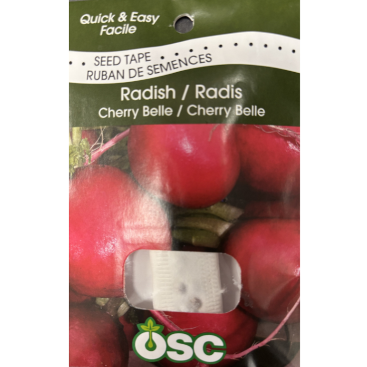 OSC Seed Tape Radish Cherry Belle Pkg. – Scott's Nursery Ltd.